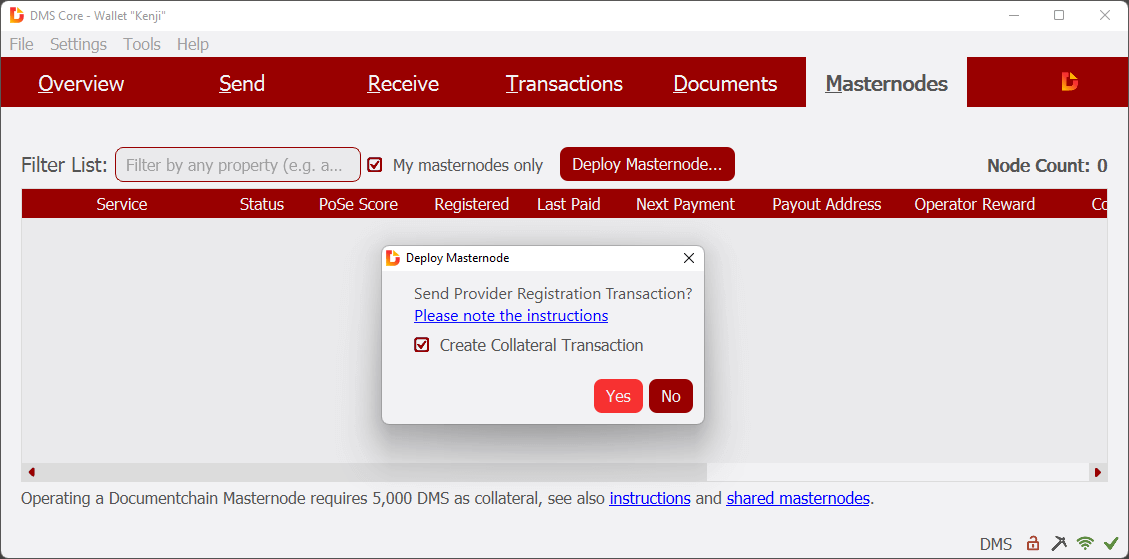 Masternodes | Documentchain.org